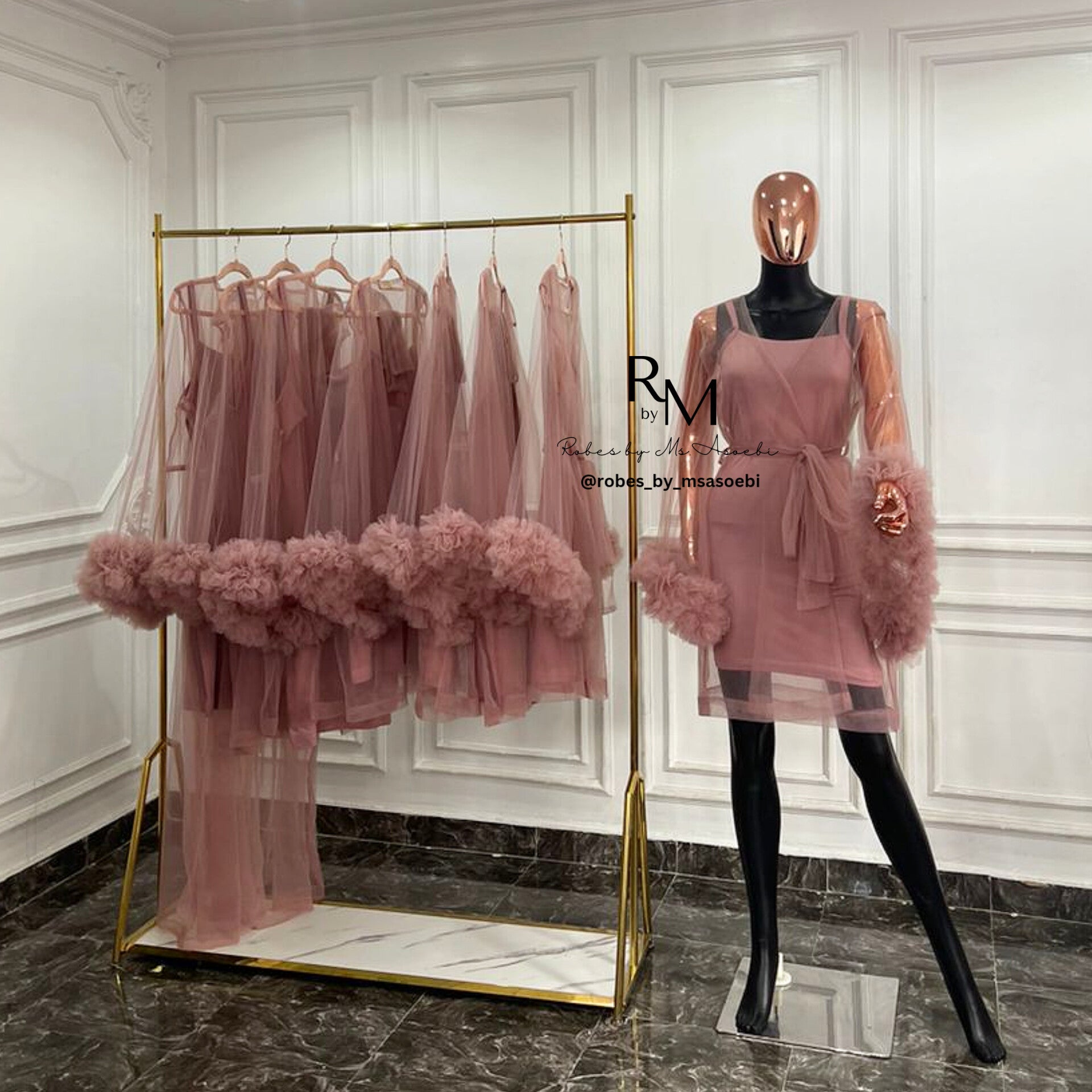 Bella Bridesmaids robe – Robes by Msasoebi
